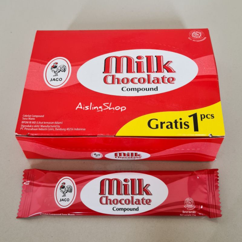 Jual Jago Milk Chocolate / Cokelat Jago (12×15gr) | Shopee Indonesia