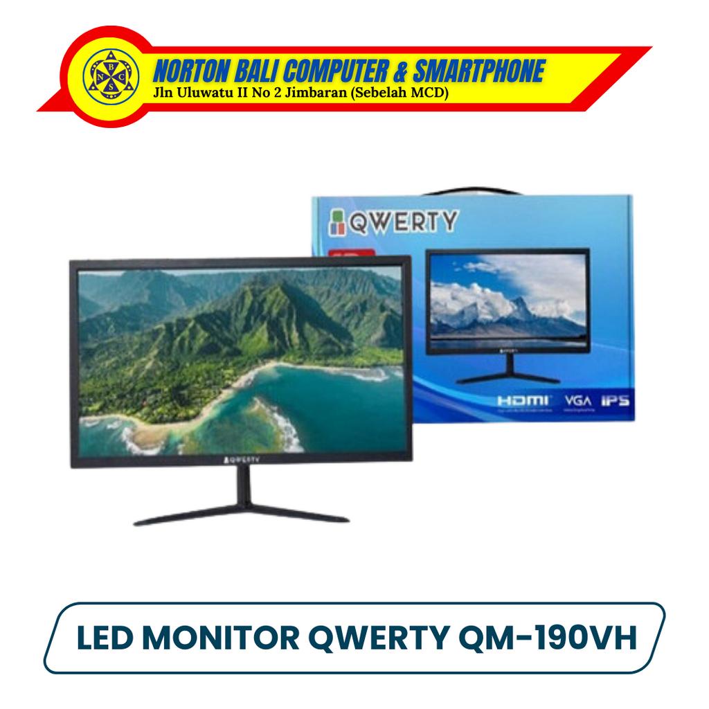Jual monitor LED QWERTY 19 inch QM 190VH HDMI VGA | Shopee Indonesia