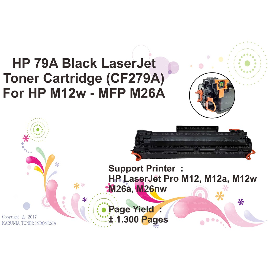 Jual HP 79A Black LaserJet Toner Cartridge (CF279A) For HP M12w - MFP M26A | Shopee Indonesia