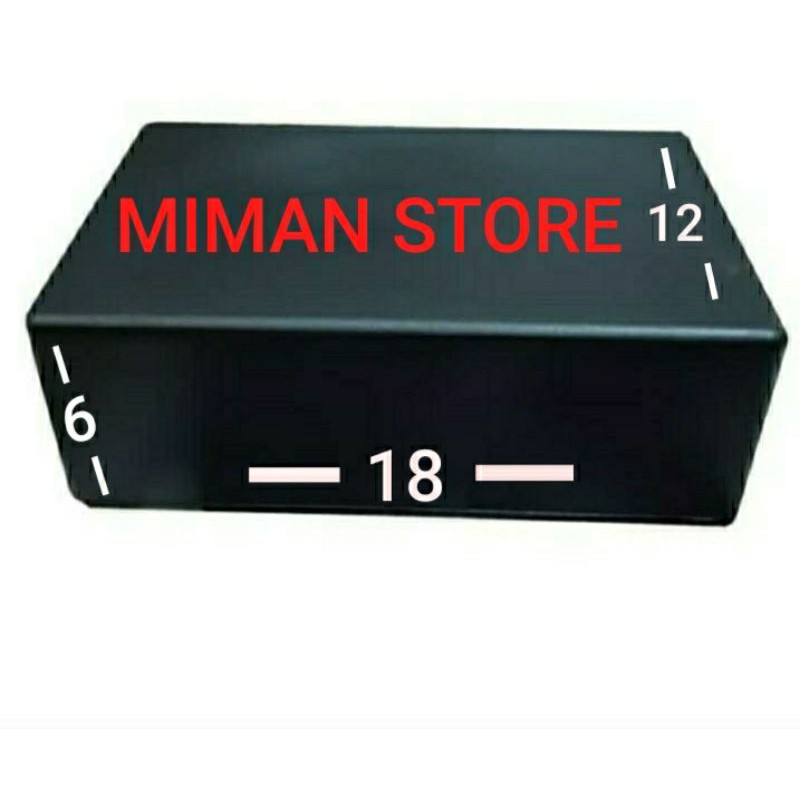 Jual Box plastik X6 box hitam 18x12x6 | Shopee Indonesia