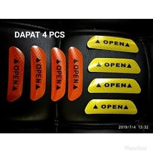 Jual STIKER OPEN UNTUK PINTU MOBIL CAR STICKER REFLECTIVE SPOTLIGHT ...
