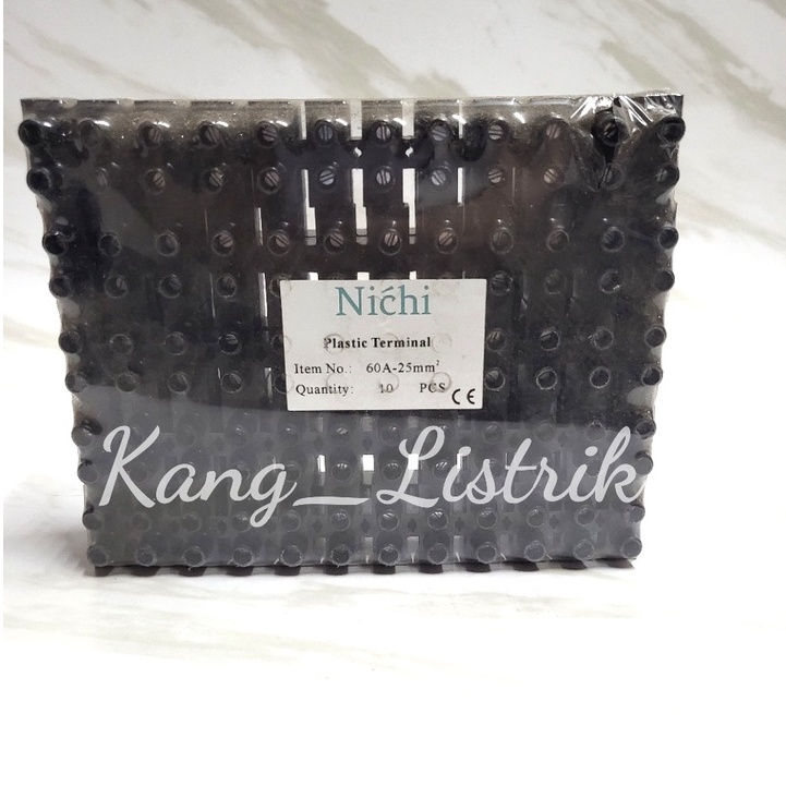 Jual Krustin Enter / Terminal block Plastik 25mm - 60A per 1 Batang ...