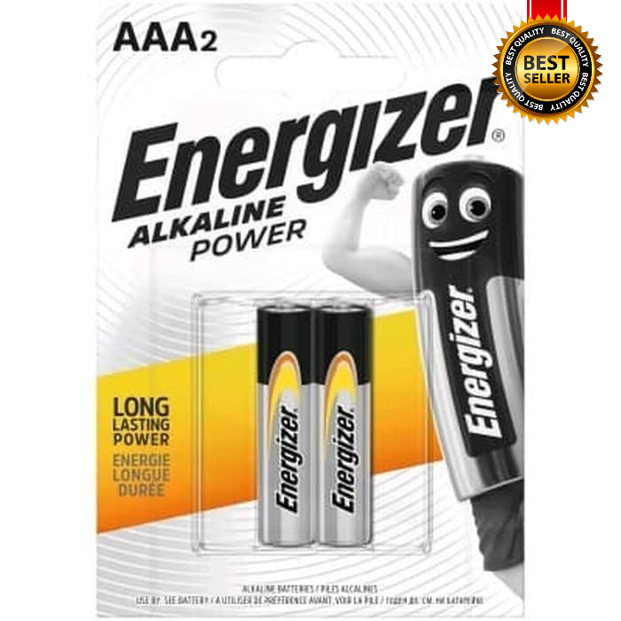 Jual Baterai AAA Energizer Alkaline Power 1 Pack Isi 2 Pcs Batrai energizer Baterai A3 | Shopee ...