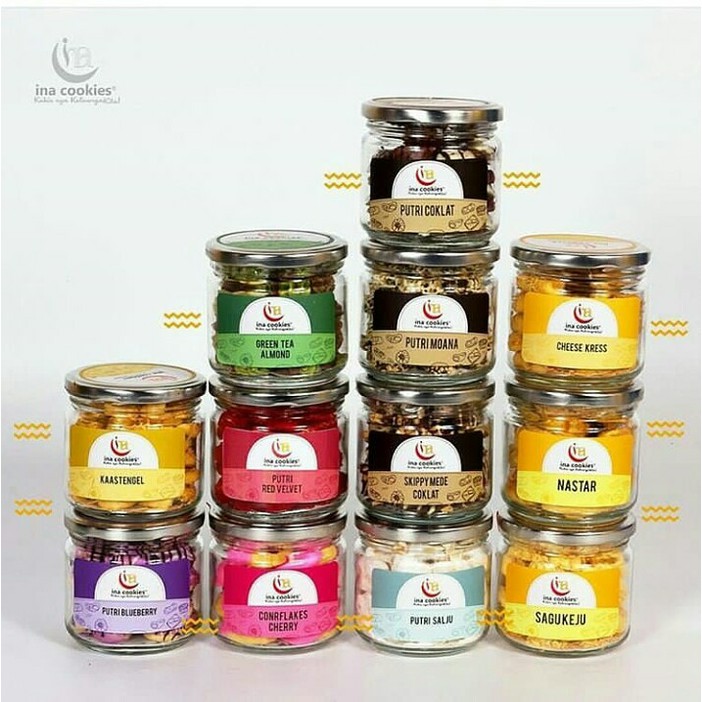Jual Kue Kering Ina Cookies Kemasan Jar / Toples Kaca | Shopee Indonesia