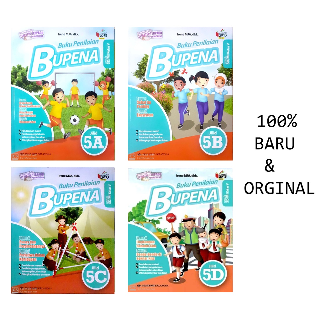 Jual BUKU BUPENA (PENILAIAN) 5A-5B-5C-5D SD/MI K13N KELAS 5 | Shopee Indonesia