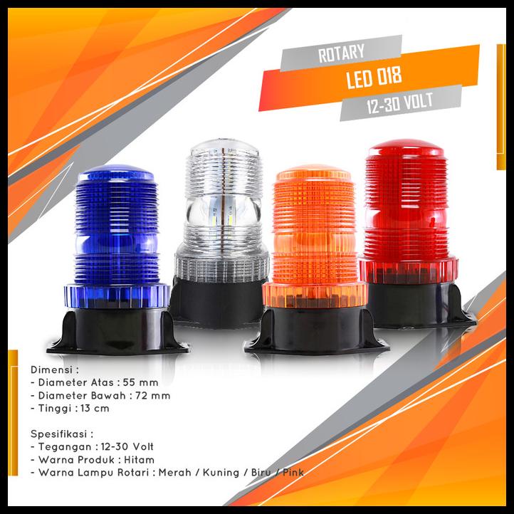Jual Lampu Rotary Led 018 30 Mata 15Watt 12-30Volt Lampu Rotari Truk ...