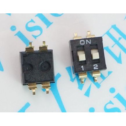 Jual 2 bit patch toggle switch 2.54mm pitch DIP switch code switch SMD ...