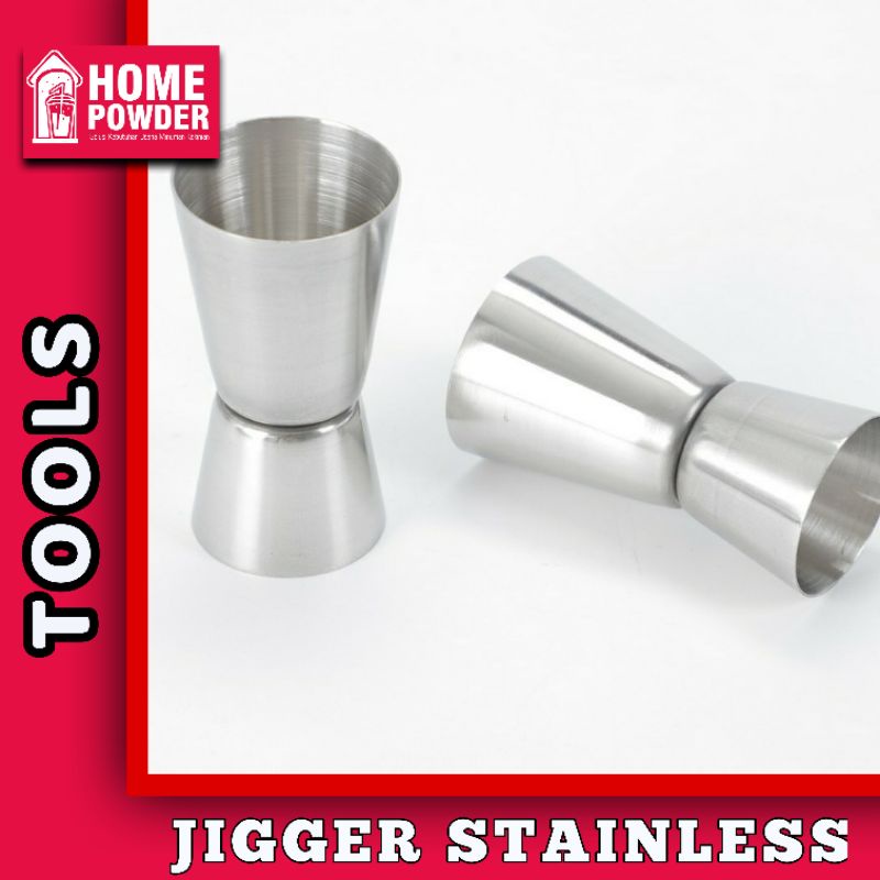 Jual Jigger Stainless 15/30 20/40 alat ukur simple syrup gula cair ...