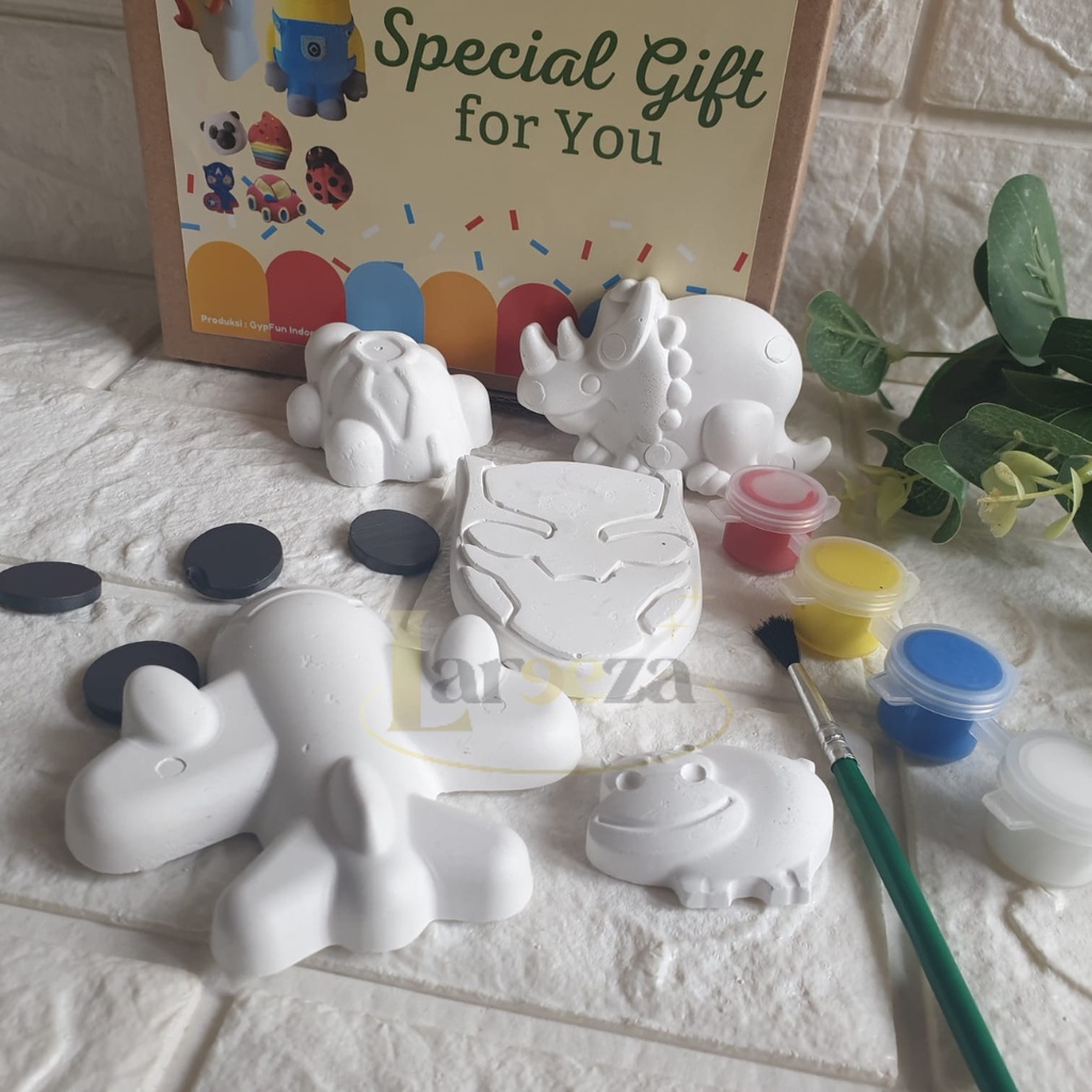 Jual Gift Kenangan Patung Lukis 3 Dimensi Gypfun Bisa Pilih Motif Dan ...