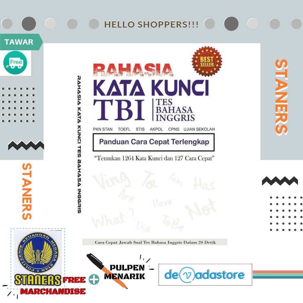 Jual CARCEP TPA / TBI USM PKN STAN 2019 - GRATIS Stiker STANERS ...