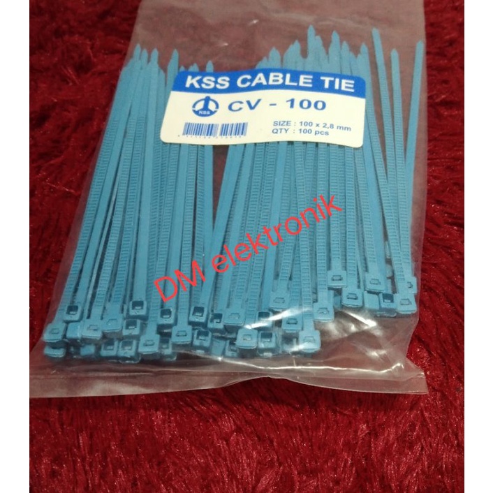 Jual kabel ties 2,5×100mm (biru) | Shopee Indonesia