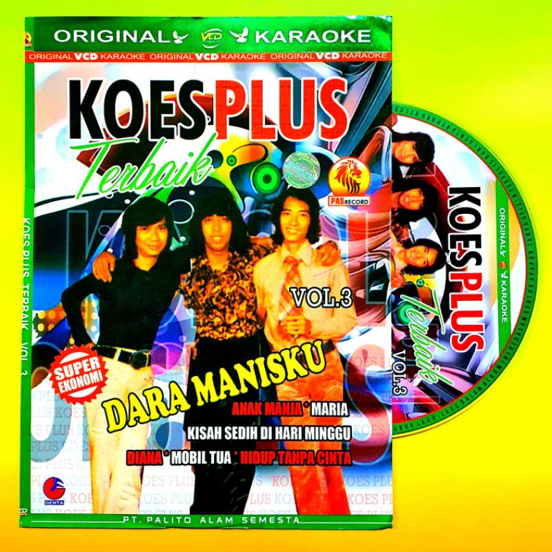 Jual KASET DISC VIDEO KARAOKE KOES PLUS ALBUM DARA MANISKU - DISC VIDIO MUSIC POP LAWAS TEMBANG ...