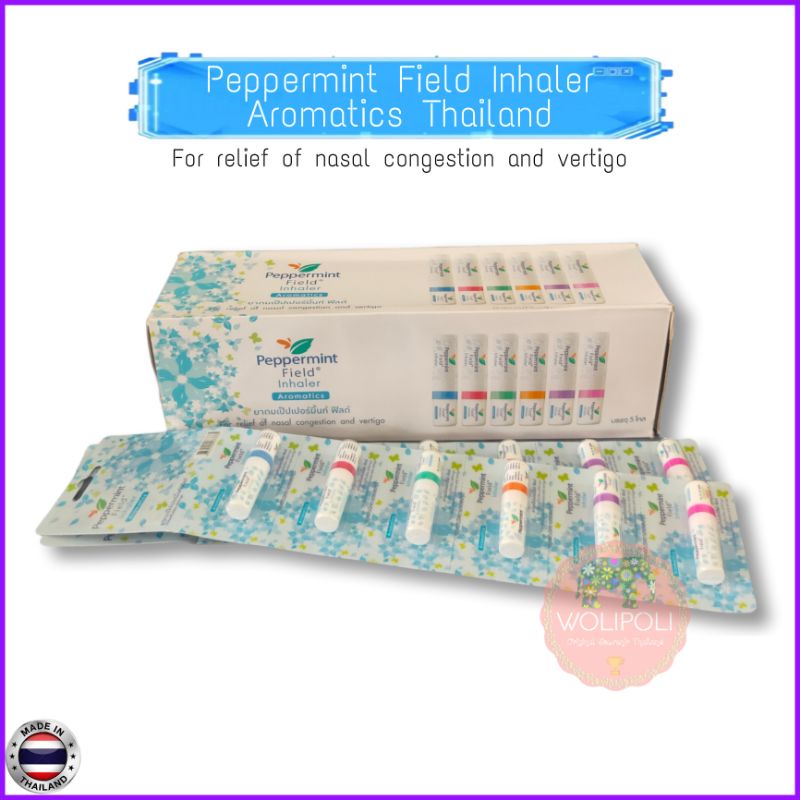 Jual Minyak Angin Thailand Aromatics Peppermint Field Inhaler 2 In 1 ...