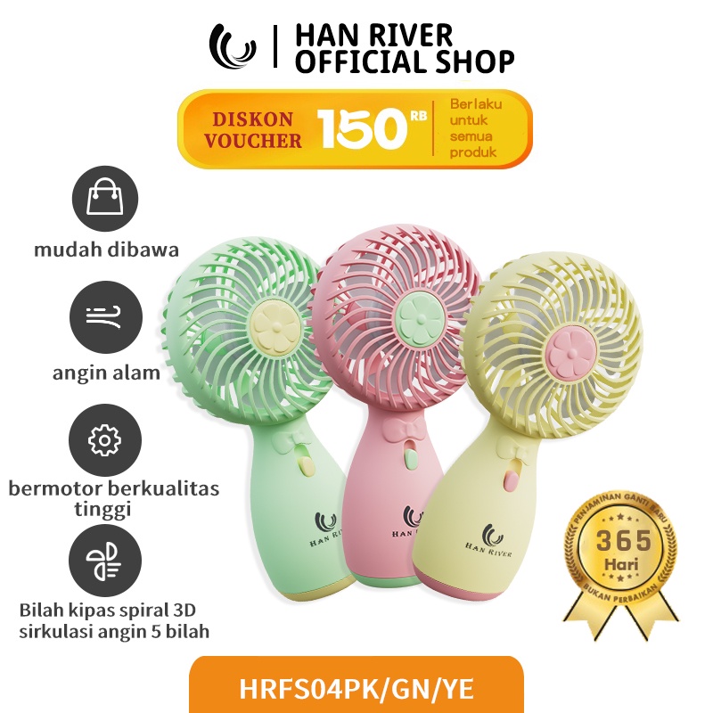 Jual HAN RIVER KIPAS ANGIN MINI GENGGAM Cute / Kipas Lipat PORTABLE ...