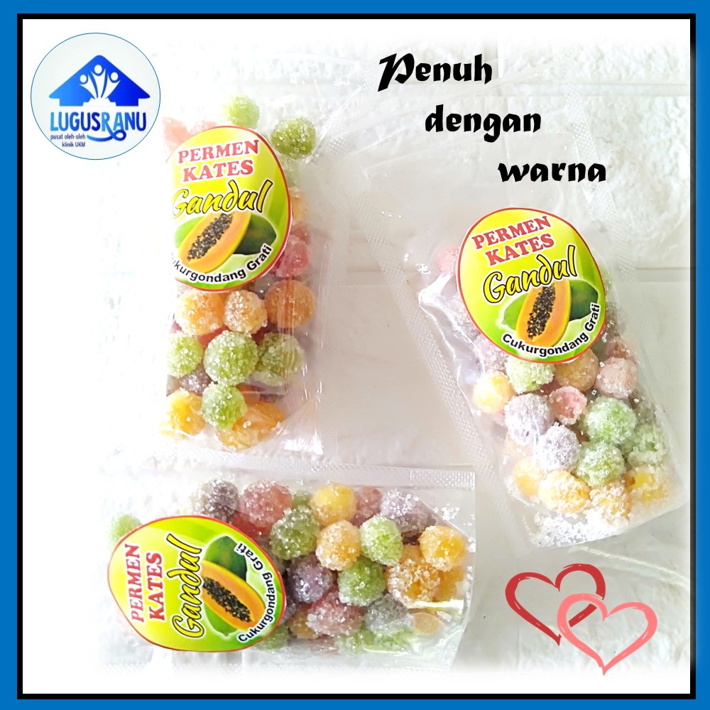 Jual Permen KATES Warna Warni Pewarna Makanan Asli Permen Kates Gula ...