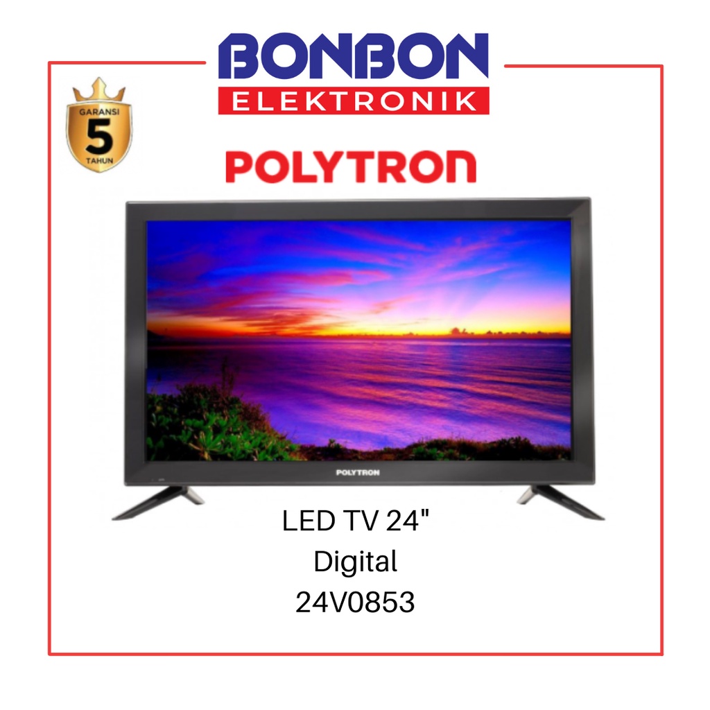 Jual Polytron LED Digital TV 24 Inch PLD 24V0853 | Shopee Indonesia