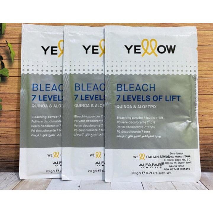 Jual Yellow Bleach 7 & 9 Levels of Lift | Bleaching Powder Original ...