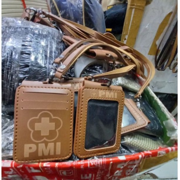 Jual kalung id card PMI kalung id card palang merah Indonesia nametag ...