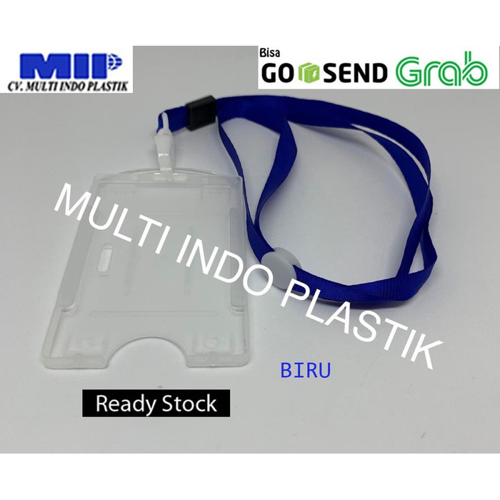 Jual Tali gantungan ID Card/tali Nametag/tali id card biru/casing id ...