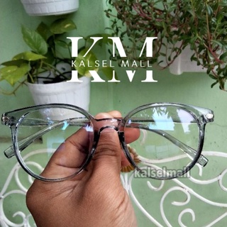 Jual Kacamata Frame Anti Radiasi Metal Gaya Retro Model Oval Bulat ...