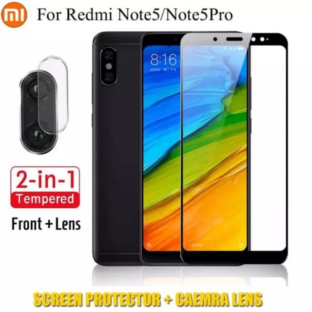 Jual PAKET 2IN1 Tempered Glass Xiaomi Redmi Note 5 5 PRO 6 PRO 7 7PRO 8 ...