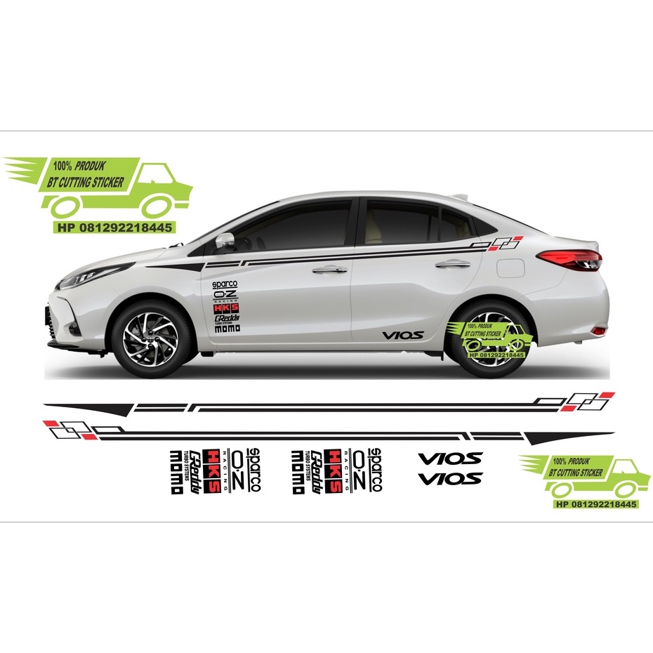 Jual sticker toyota vios sticker list vios stiker mobil vios sticker ...