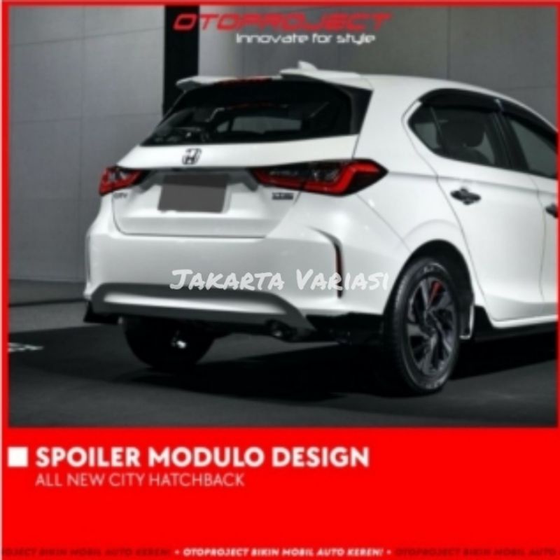 Jual spoiler modulo design honda city hatchback hatch back sudah cat ...
