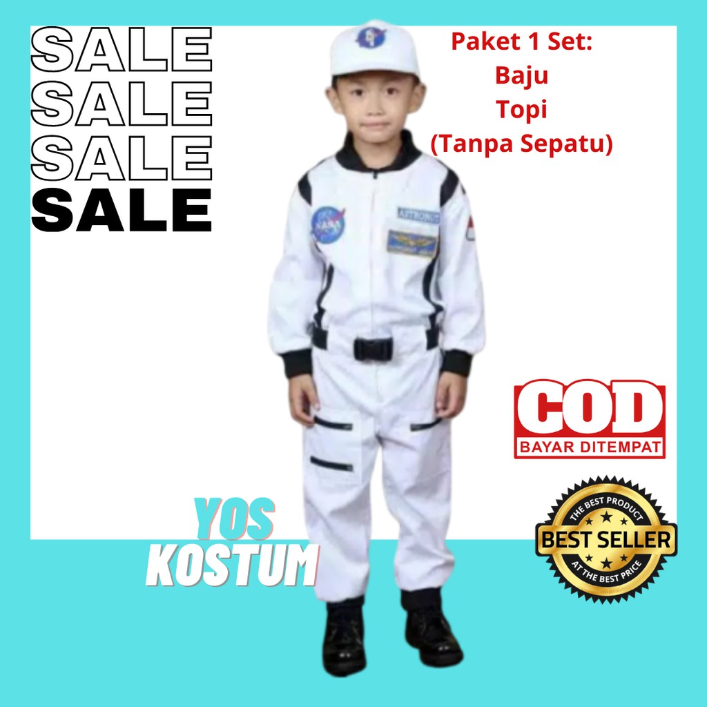 Jual Kostum Profesi Anak Astronot Baju Seragam Kijang Nasa | Shopee ...