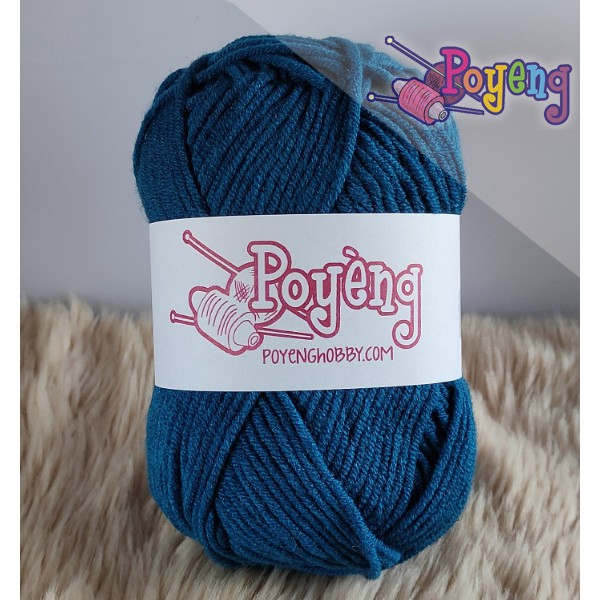 Jual Sweet Milk Cotton Poyeng SM B2 Royal Blue | Benang Rajut | Poyeng ...