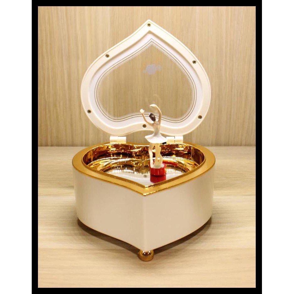 Jual Kotak Musik Music Box Love Balet Balerina Kaca Kado Hadiah Sedang ...
