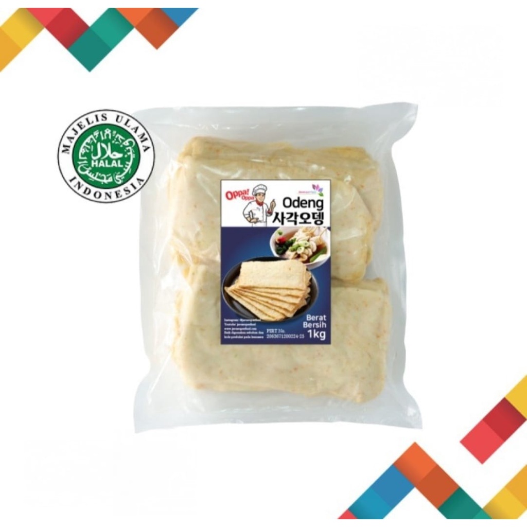Jual Oden Odeng | Eomuk Kotak| Korean Fish Cake OPPA 1Kg | Shopee Indonesia