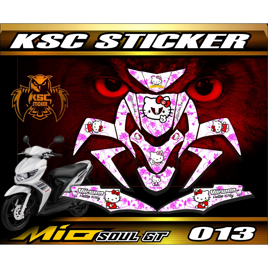 Jual Decal Sticker - Dekal Stiker full body MIO SOUL GT Hello Kitty ...