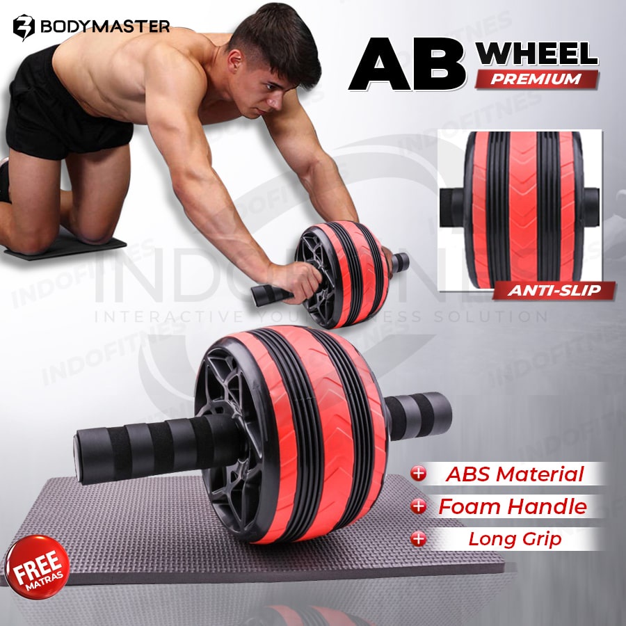 Jual BODYMASTER Premium Ab Wheel Roller - Alat Olahraga Pembentuk Perut ...