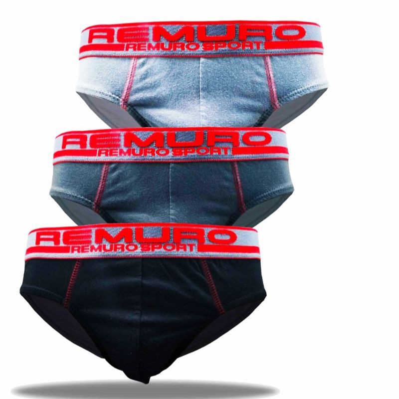 Jual Celana Dalam Pria REMURO 1BOXS ISI 3PCS | Shopee Indonesia