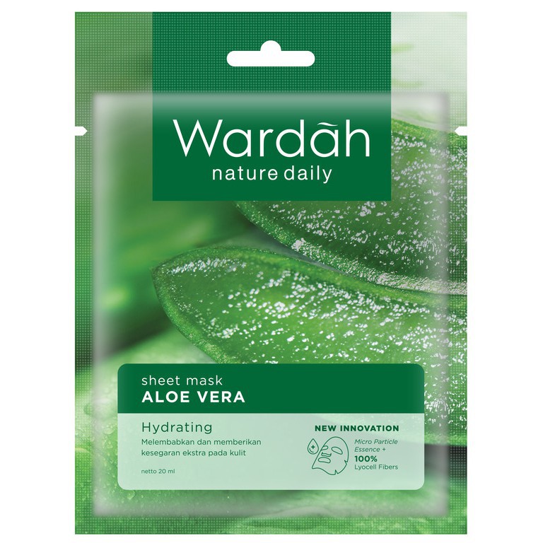 Jual Wardah Nature Daily Sheet Mask Aloe Vera 20ml | Shopee Indonesia