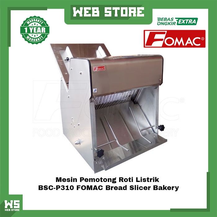 Jual Mesin Pemotong Roti Tawar Listrik BSC-P310 FOMAC Bread Slicer ...