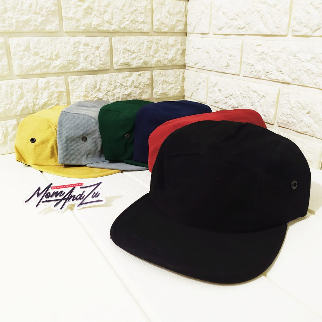 Jual Topi Snapback Five Panels 5 Panel Polos Cakop | Shopee Indonesia