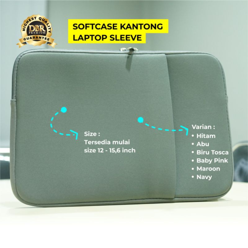 Jual SOFT CASE LAPTOP SARUNG NOTEBOOK SLEEVE MACBOOK Size 12" INCH 13 ...