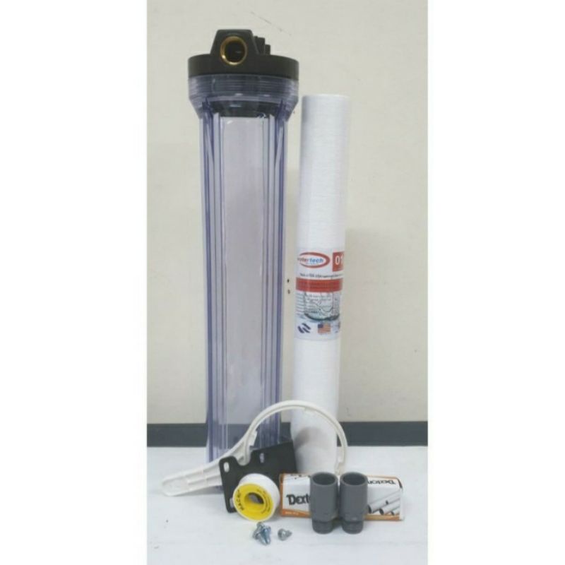 Jual Paket Filter Air 20"CLEAR Drat Kuningan Housing +sedimen | Shopee ...
