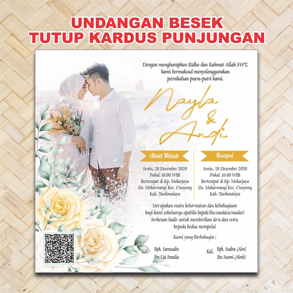 Jual CETAK UNDANGAN BESEK SOROGAN PUNJUNGAN TONJOKAN BERKAT KARDUS ...