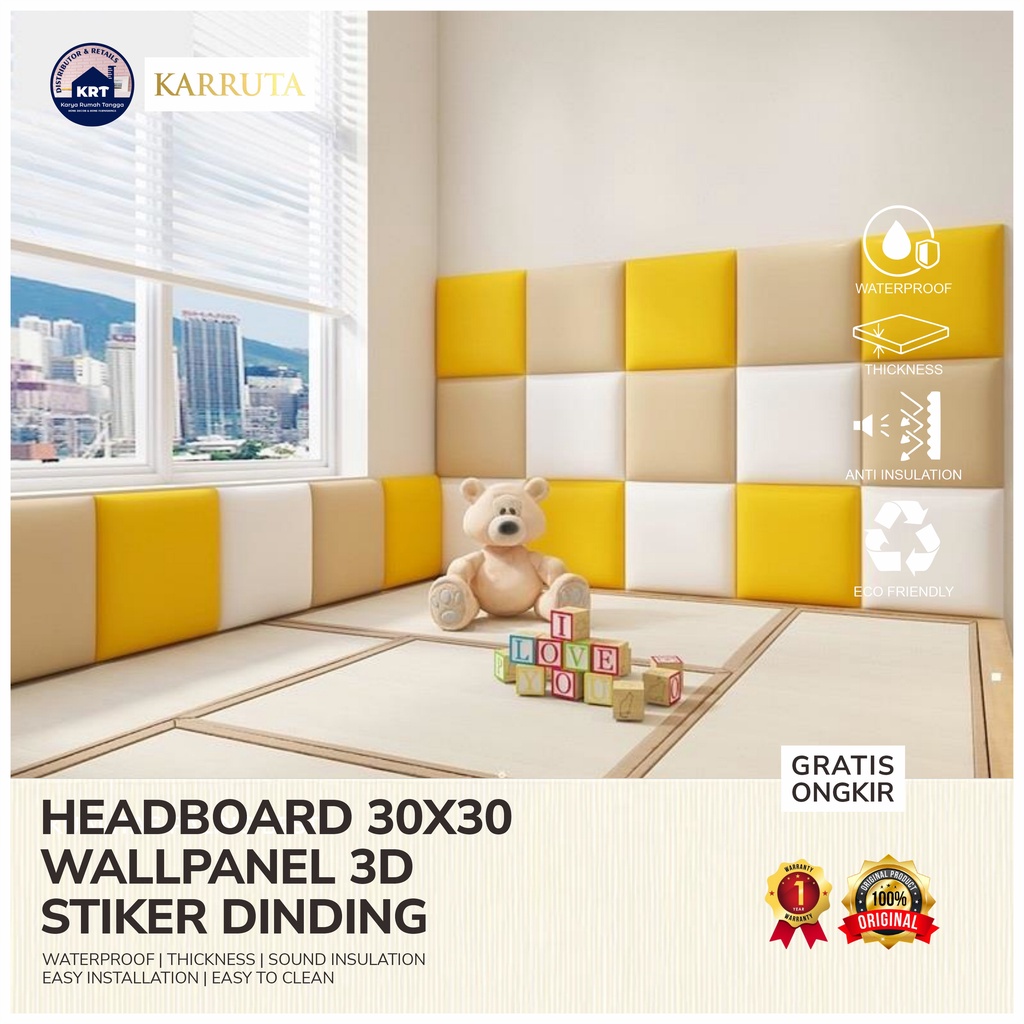 Jual HEADBOARD Oscar 30x30cm | Headboard Kasur Wall Panel3D Dinding ...