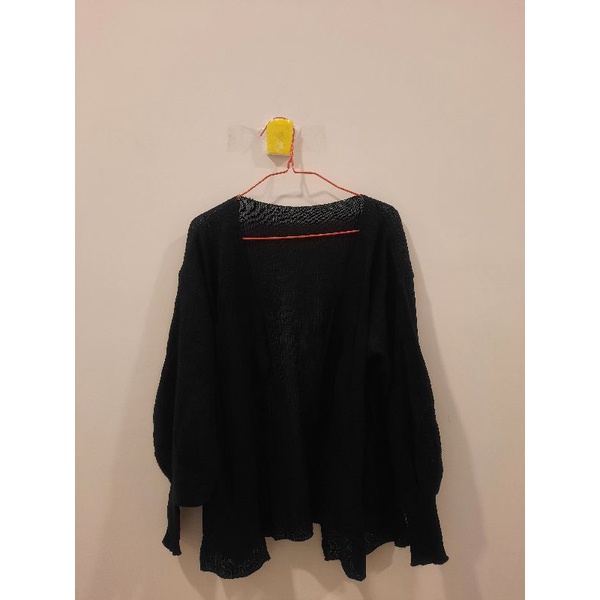 Jual Cardigan Rajut Hitam | Shopee Indonesia
