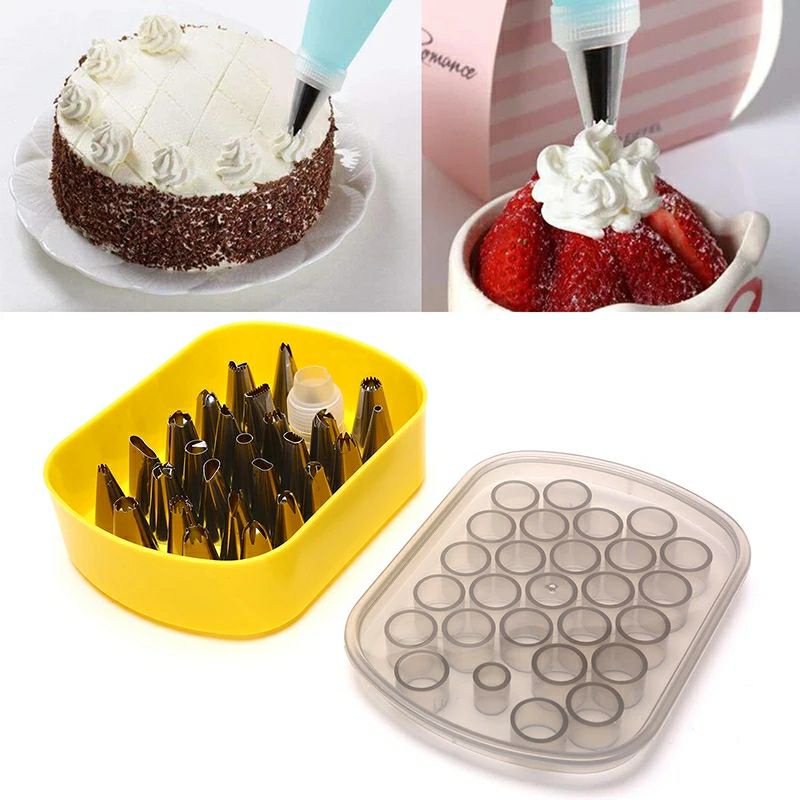 Jual Spuit Set 27 Pcs Stainless Dekorasi Kue Cake Hiasan Buttercream ...