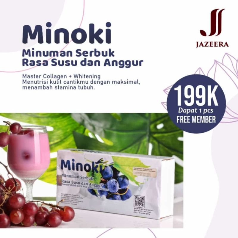 Jual Minoki Jazeera, Minuman Kesehatan, Minuman Kollagen Minoki ...