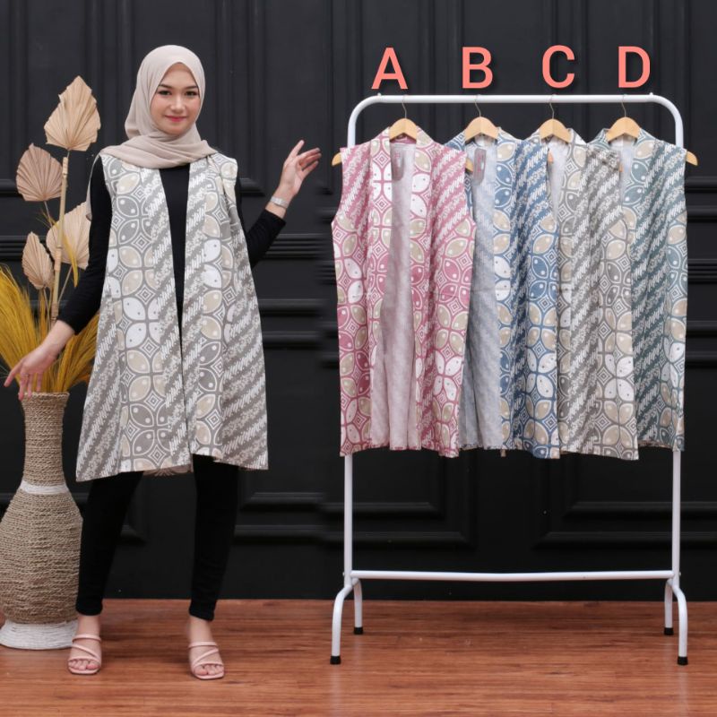 Jual Vest batik rompi motif soft | Shopee Indonesia