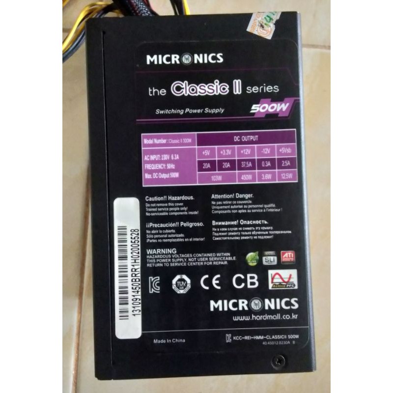 Jual PSU MICRONICS 500 Watt PURE | Shopee Indonesia
