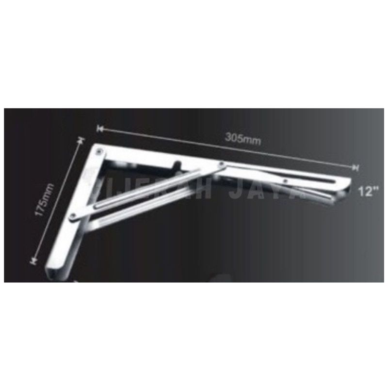 Jual BRACKET ENGSEL SIKU LIPAT DINDING MEJA STAINLESS STEEL SUS 304 RAK ...