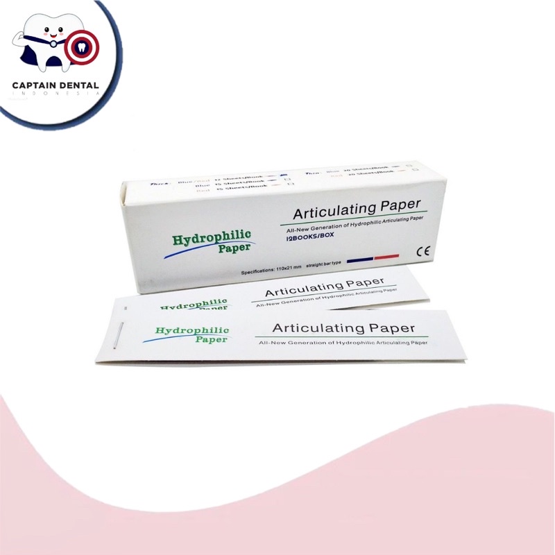 Jual Articulating Paper | Kertas Artikulasi | Hydrophilic Paper 1 Buku ...