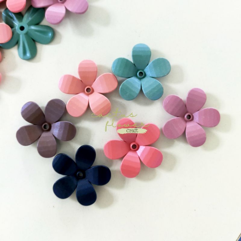 Jual Manik manik Kelopak Bunga DAISY JUMBO MATTE (mix color) | Shopee ...