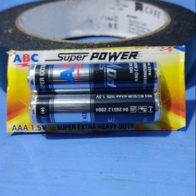 Jual BATU BATRE BATTREI BATTERY AAA ABC POWER ORIGINAL | Shopee Indonesia